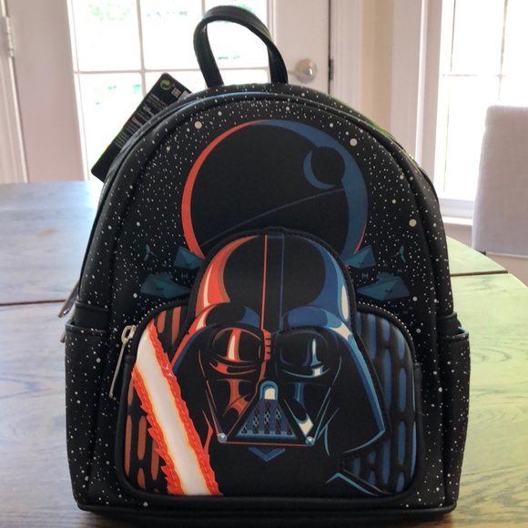 Loungefly | Bags | Loungefly Star Wars Darth Vader Death Star Mini ...